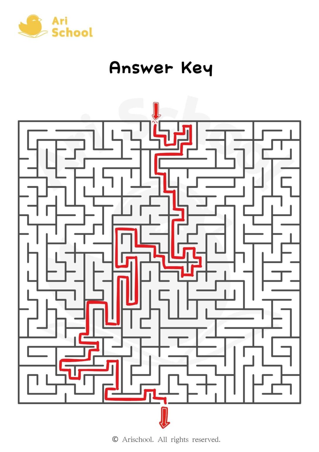 Maze Games – Square 4 - Arischool